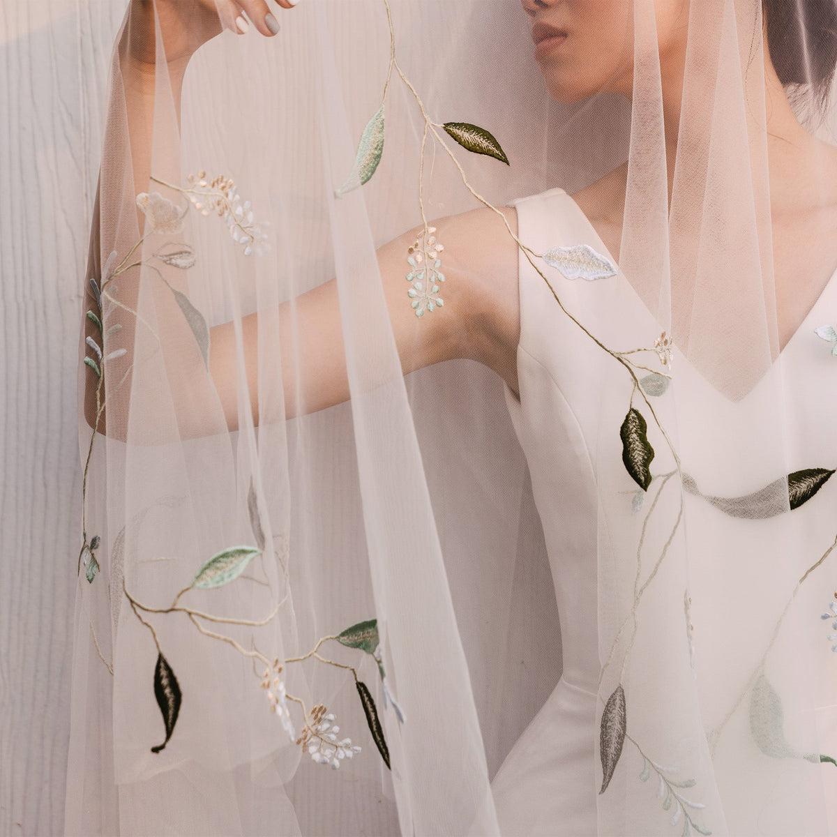 Embroidery Styles for Veils: Floral, Lace & Monogram Designs | TARA Bridal