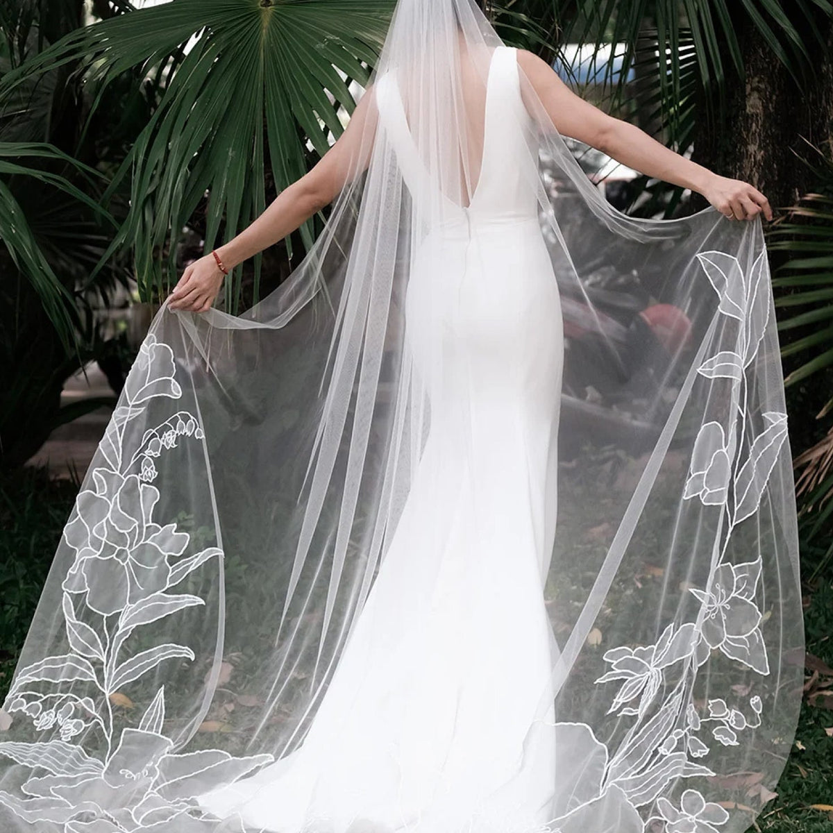 Chapel Length Veils | TARA Bridal