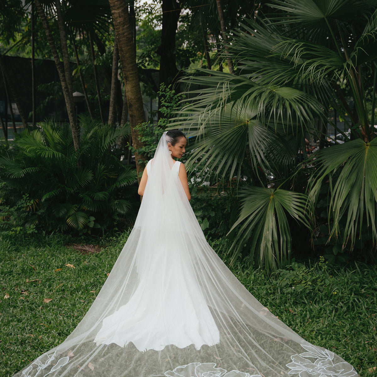 THERESA | Custom floral wedding veil | Handmade Bridal Veils by TARA Bridal